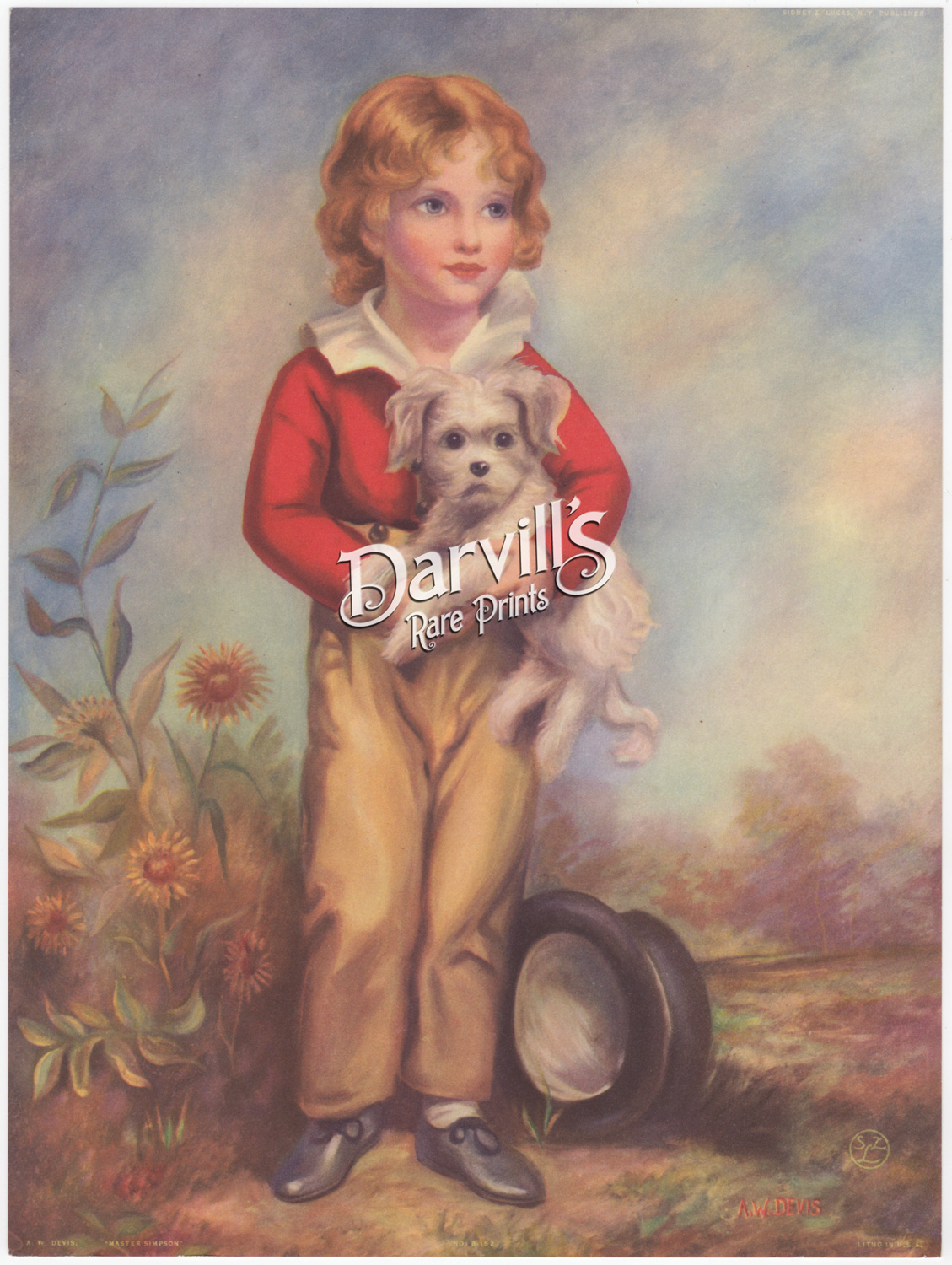 Vintage Calendar Prints / Poster art Portraits, People (1910-1940s)