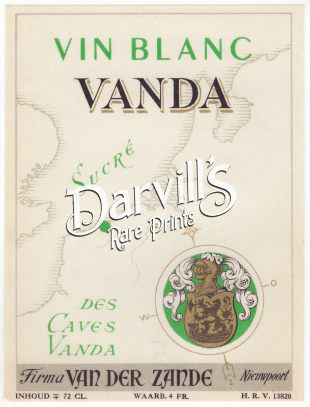 vintage alcohol, beer, wine, soft drink labels from circa 1920s-1940s