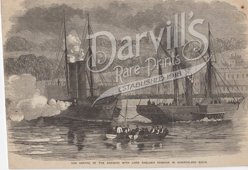Antique ship prints from the 1850s-1880s