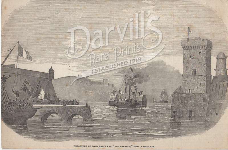Antique ship prints from the 1850s-1880s