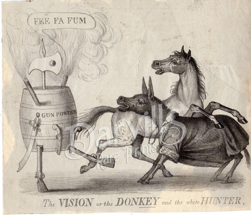 Original British satire antique prints caricature cartoons from the ...