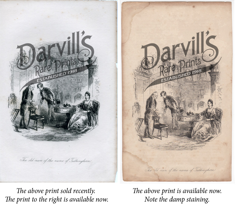 H.K. Browne Phiz prints from Charles Dickens novel "Bleak House" 1853