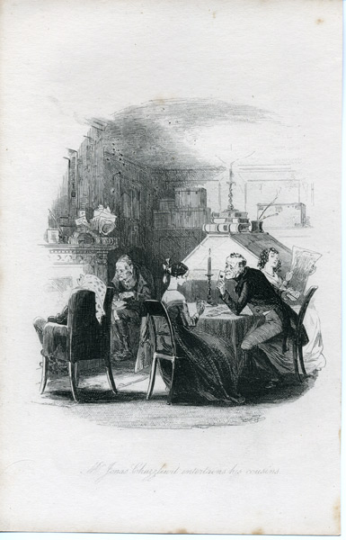 H.K. Browne Phiz prints from Charles Dickens novel Martin Chuzzlewit ...
