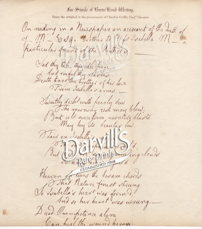 "The Works of Robert Burns" by Professor Wilson (1859)