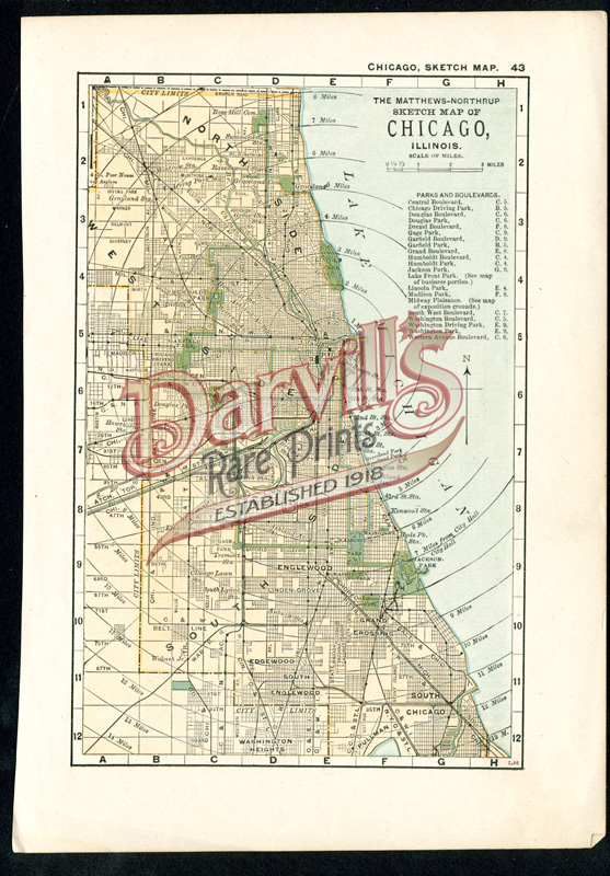U.S. State and City maps from circa 1890