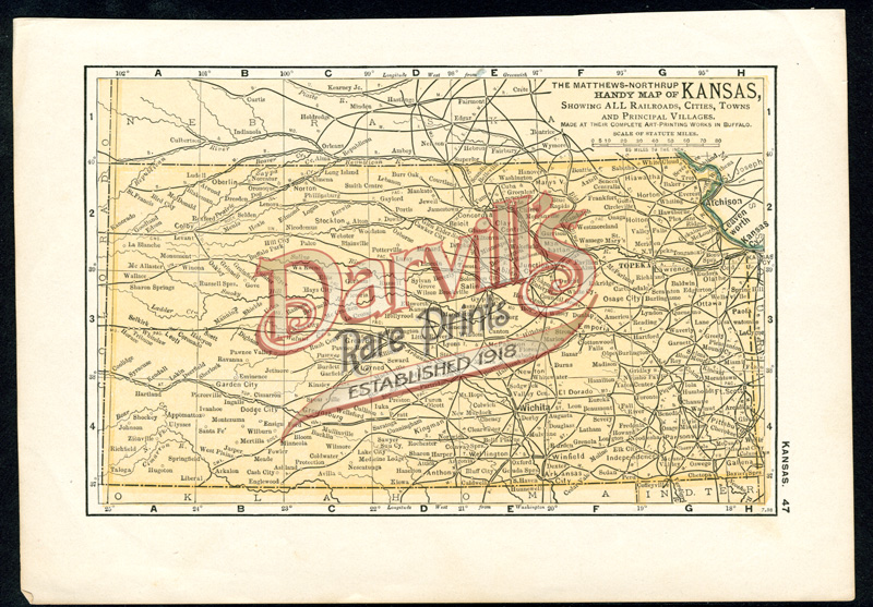 U.S. State and City maps from circa 1890