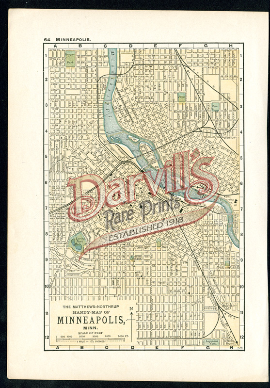 U.S. State and City maps from circa 1890