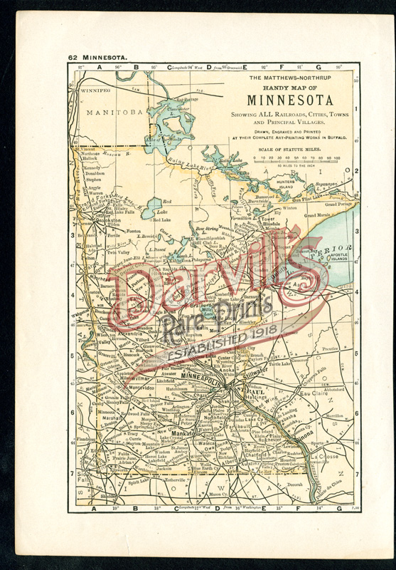 U.S. State and City maps from circa 1890