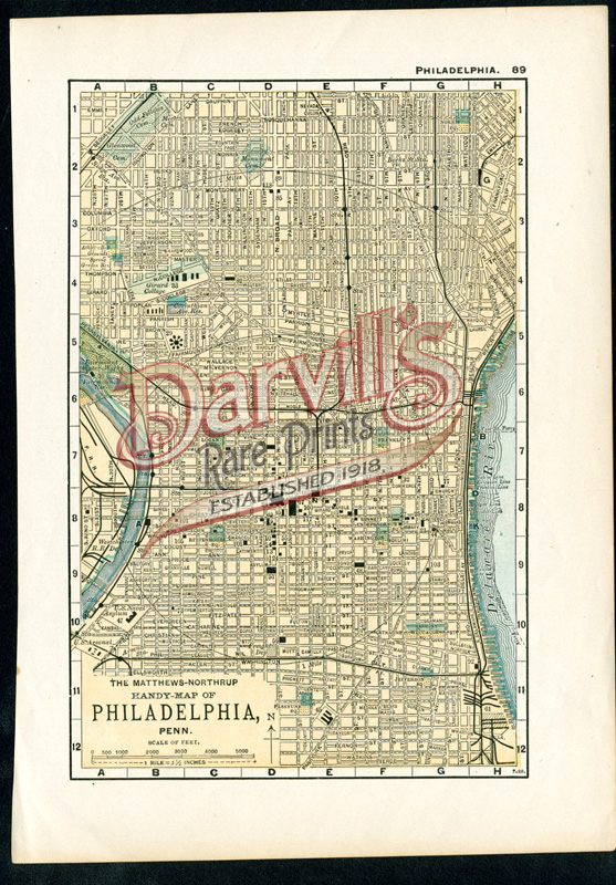 U.S. State and City maps from circa 1890