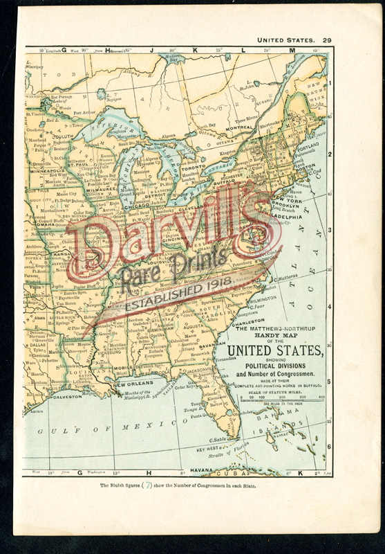 U.S. State and City maps from circa 1890