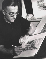 Edward Goodall pencil sketches of British Columbia from the 1950s