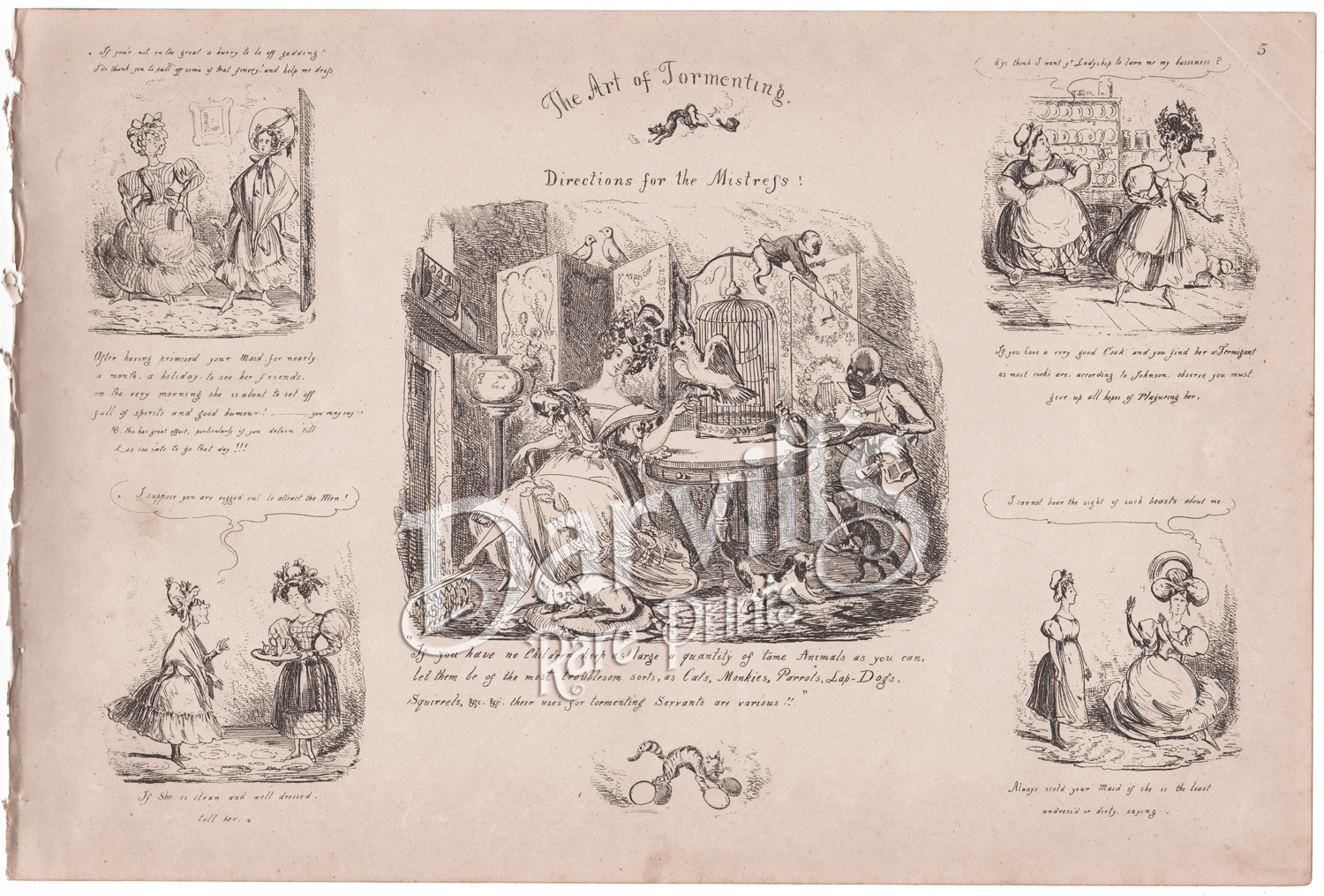 Original Henry Heath etchings from The Caricaturist's Scrap Book circa ...