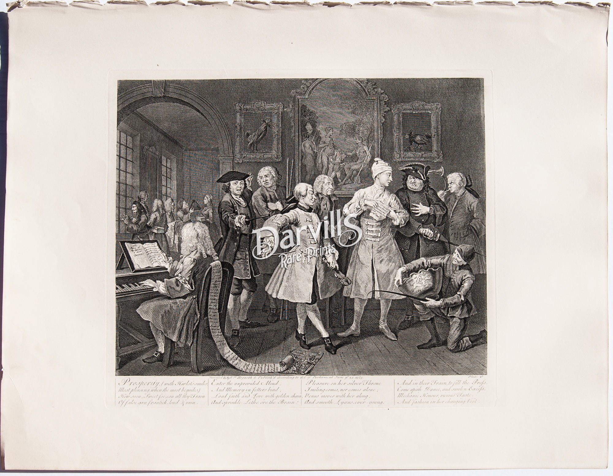 "Rake's Progress" by William Hogarth original copperplate engravings, a ...