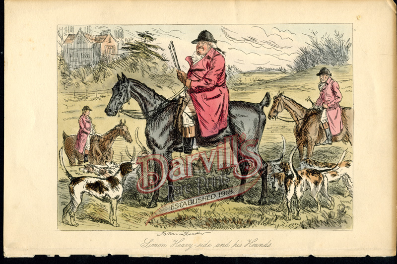 John Leech and H.K. Browne "Phiz" hand-coloured engravings from "Mr ...