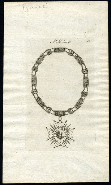 Knighthood and Religious Orders symbols emblems 1784 Hugh Clark