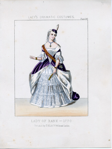 "Lacy's Dramatic Costumes" by T. H. Lacy (1865) hand colored engravings ...