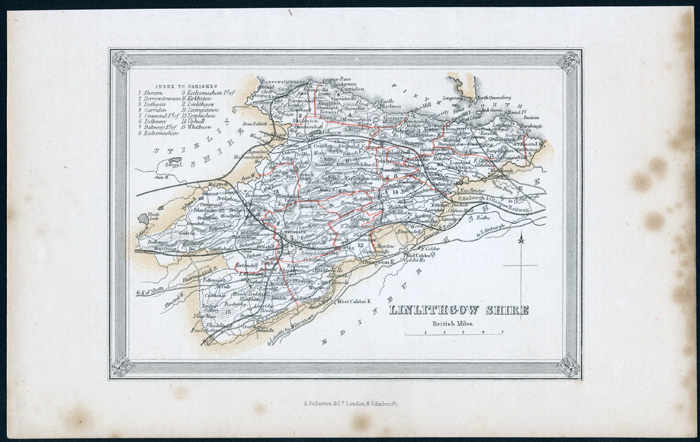 The Imperial Gazetteer of Scotland, 1854-1857 antique maps of Scotland ...