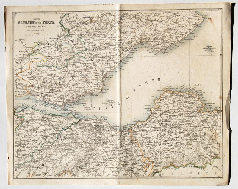 The Imperial Gazetteer of Scotland, 1854-1857 antique maps of Scotland ...