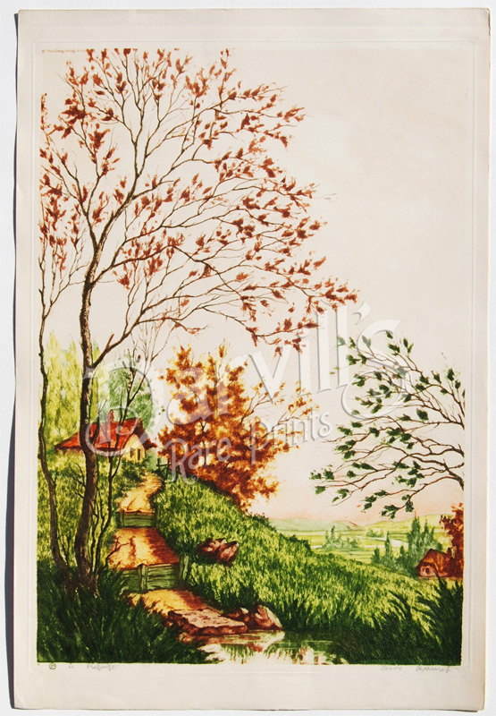 Original etchings from the Paris Etching Society and Sidney Z. Lucas ...