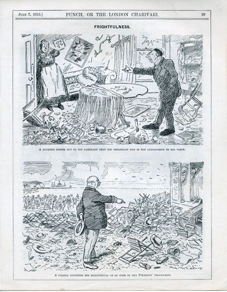 Punch magazine World War I Cartoons from 1915