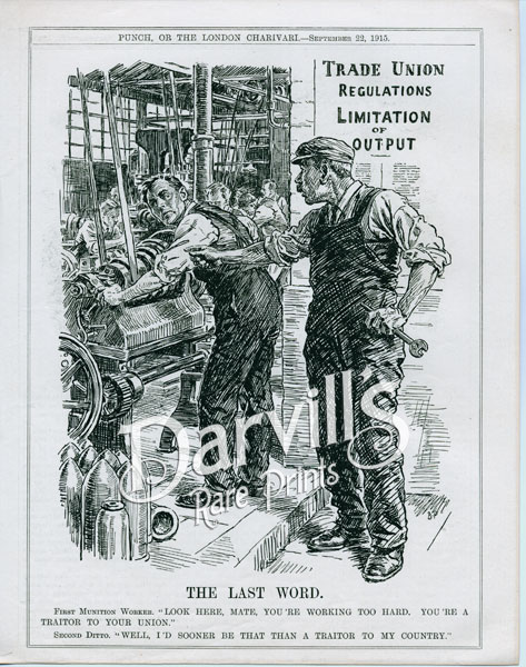 Punch magazine World War I Cartoons from 1915