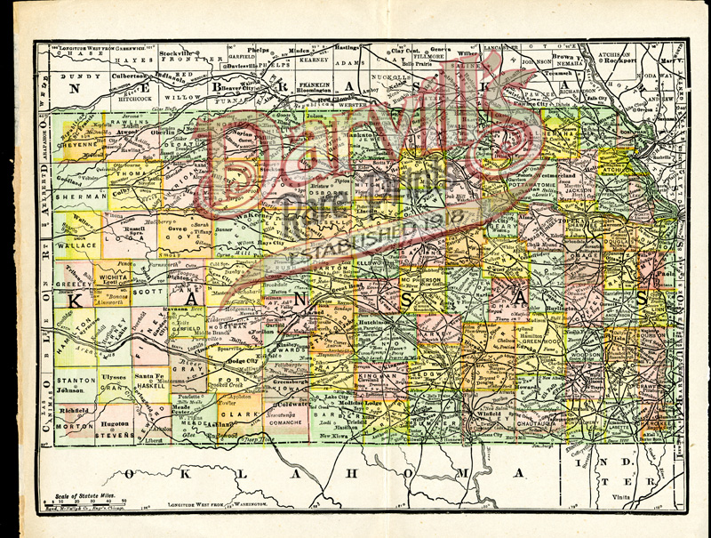 U.S. State and City maps from circa 1890
