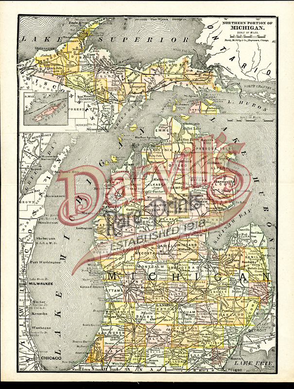 U.S. State and City maps from circa 1890
