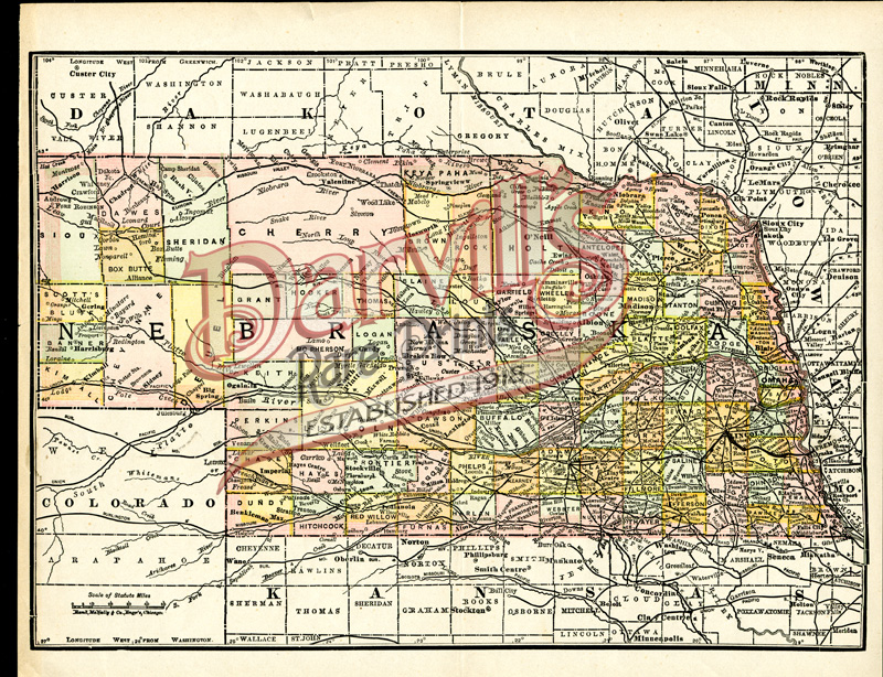 U.S. State and City maps from circa 1890