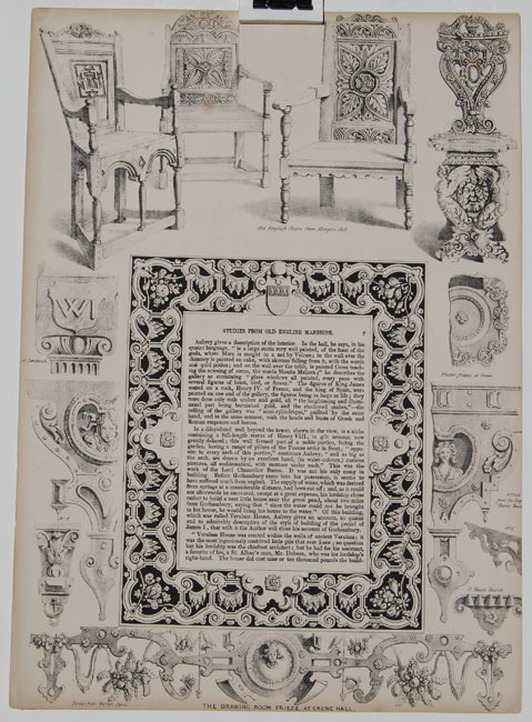 Studies from Old English Mansions, Their furniture, Gold & Silver Plate ...