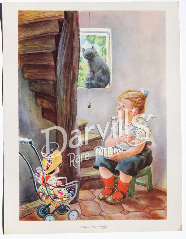 Nursery rhyme illustrations by Feodor Rojankovsky, circa 1945