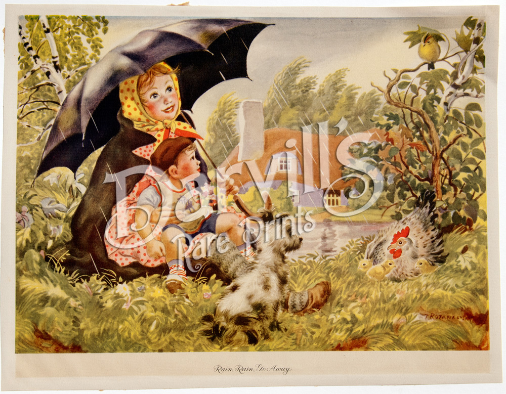 Nursery rhyme illustrations by Feodor Rojankovsky, circa 1945