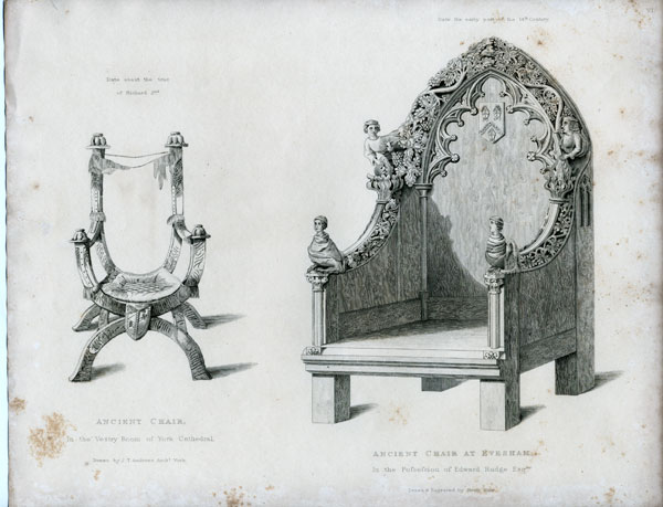 Specimens of Ancient Furniture by Henry Shaw (1836)