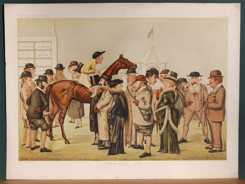 Original Vanity Fair print of "Newmarket 1885" November 30, 1885 ...